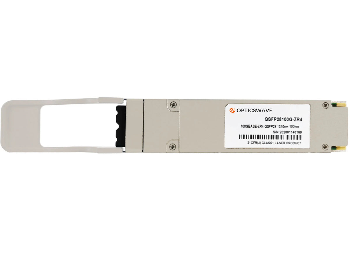 QSFP-100G-ZR4+ 100GBASE-ZR4+ QSFP28 1310nm 100km DOM LC SMF Optical Tr ...