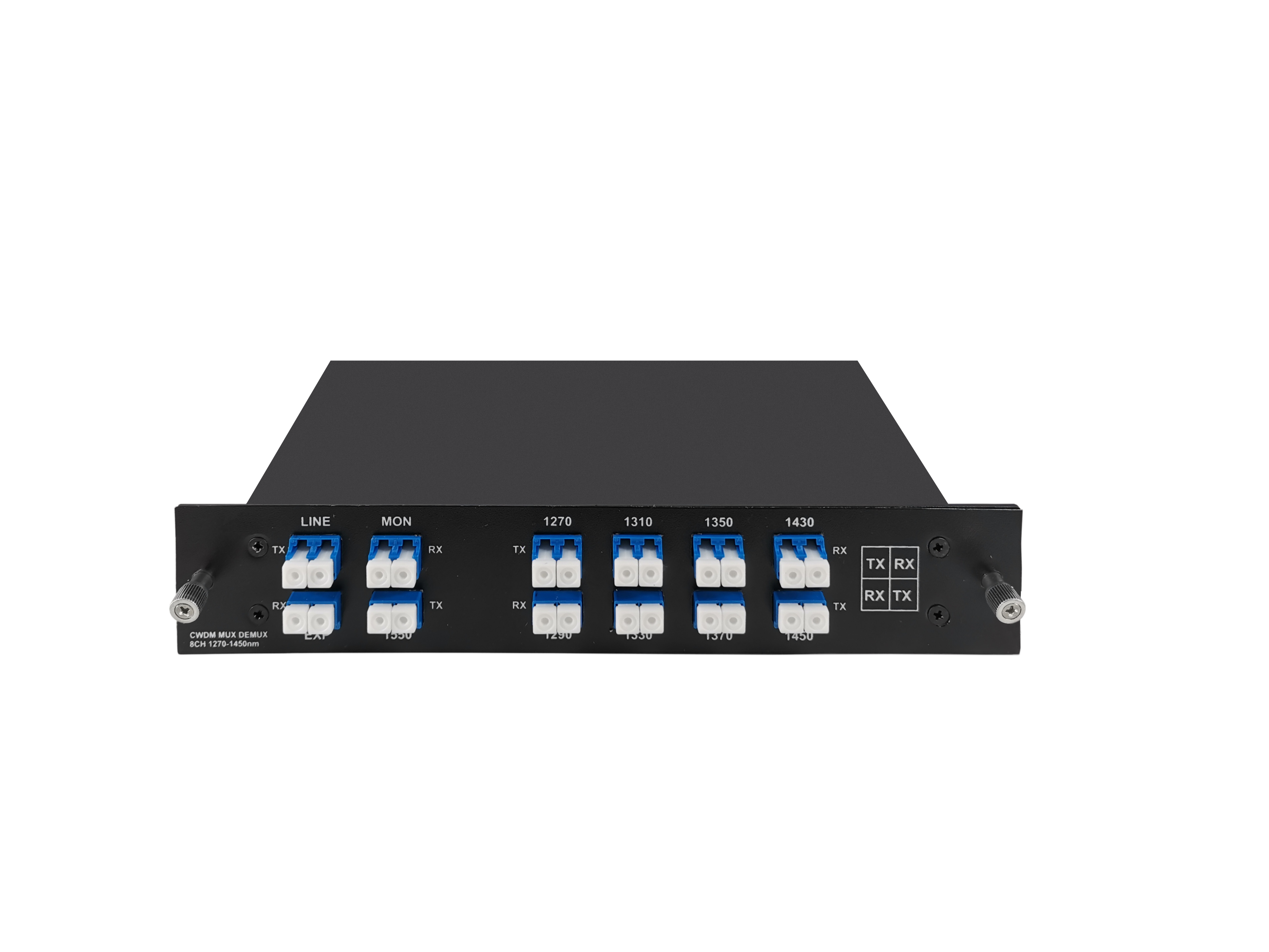 8CH with Monitor and Expansion Port, LC/UPC, Dual Fiber, Low Insertion