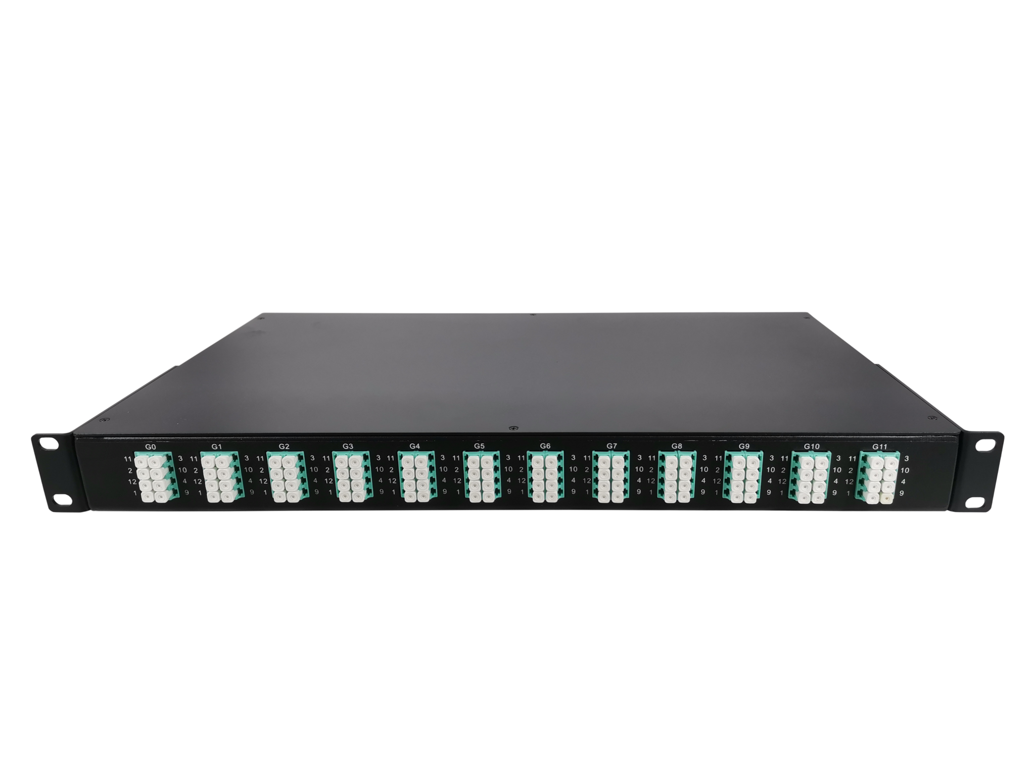 12x MTP-8, 96 Fibers LC OM4 Multimode, Universal Polarity, HD1U Breako ...